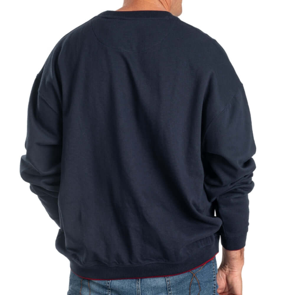 Men's American Flag Embroidered Crewneck Sweatshirt – bandedbottom