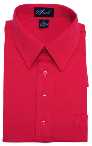 Merola Short Sleeve Pocket Polo Shirt - Red – bandedbottom